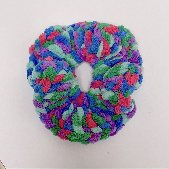 Accessories | Multi Color Handmade Oversized Crochet Scrunchie New ...